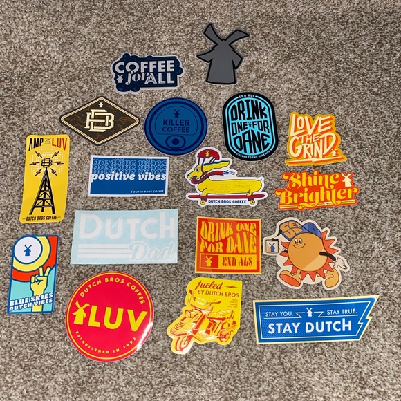 Dutch Bros | Other | Dutch Bros Stickers Any 3 For | Poshmark